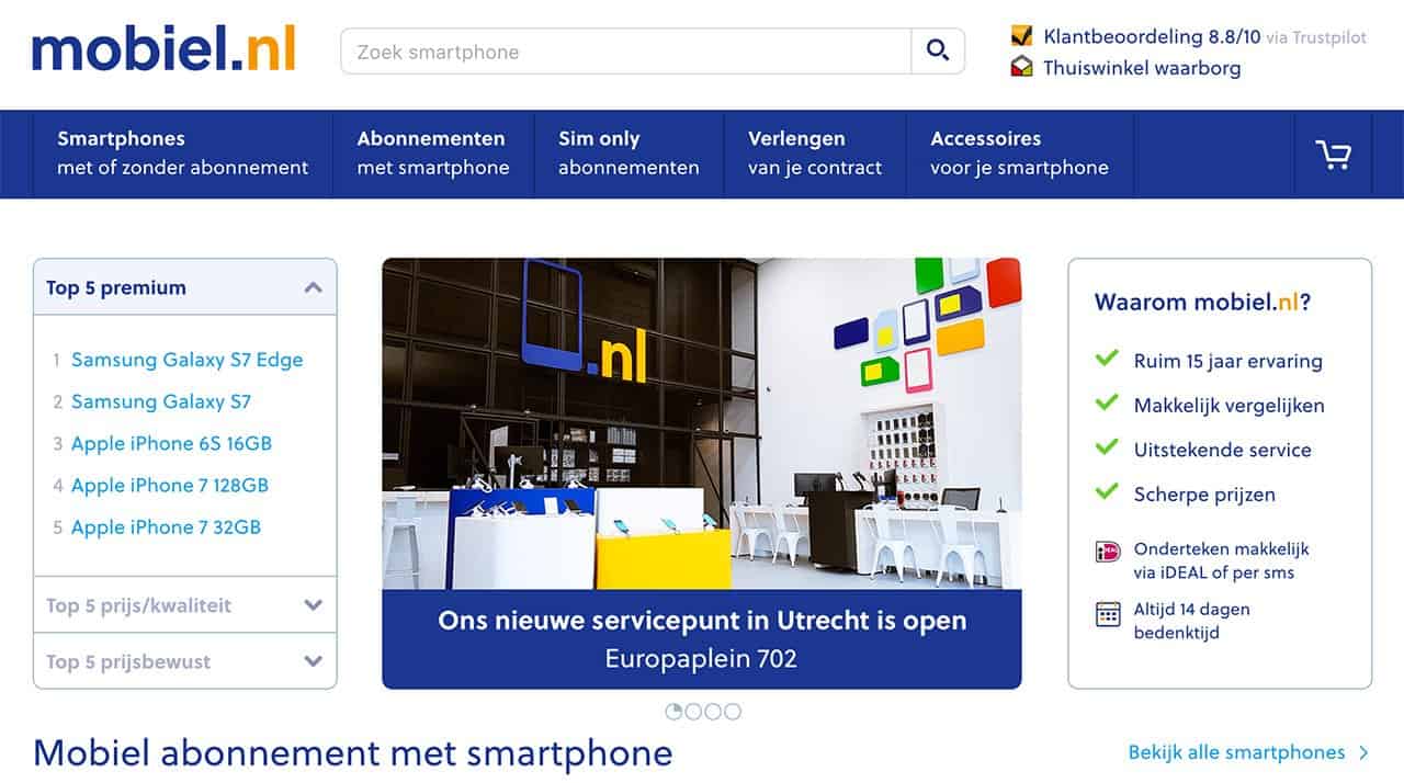 Mobiel.nl lanceert vernieuwde webshop - Techzine.nl