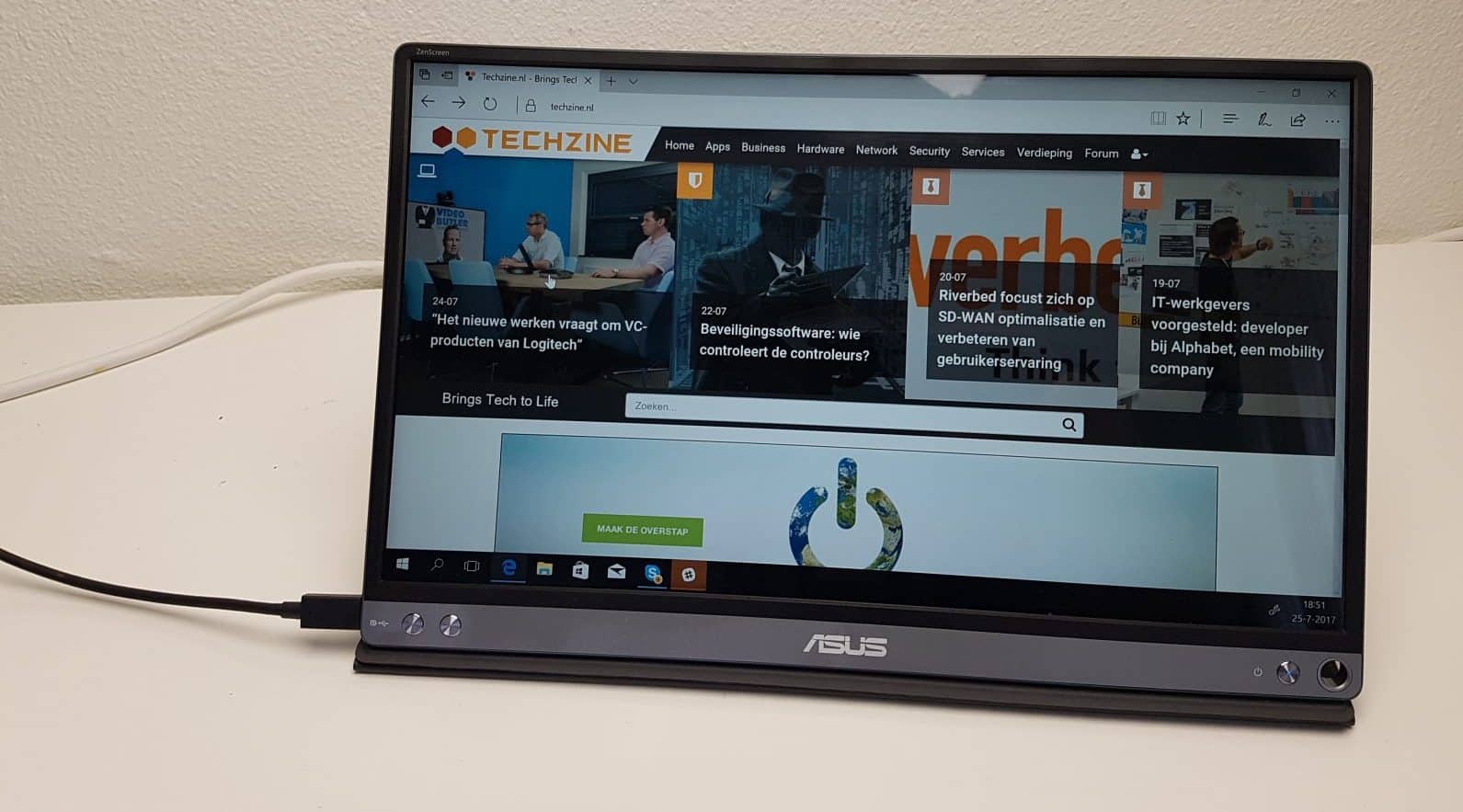 Review: Asus ZenScreen MB16AC – compacte mobiele USB-monitor - Techzine.nl