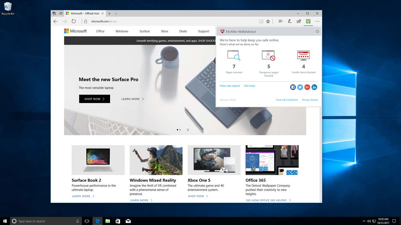 McAfee WebAdvisor-extensie beschikbaar voor Microsoft Edge - Techzine.nl