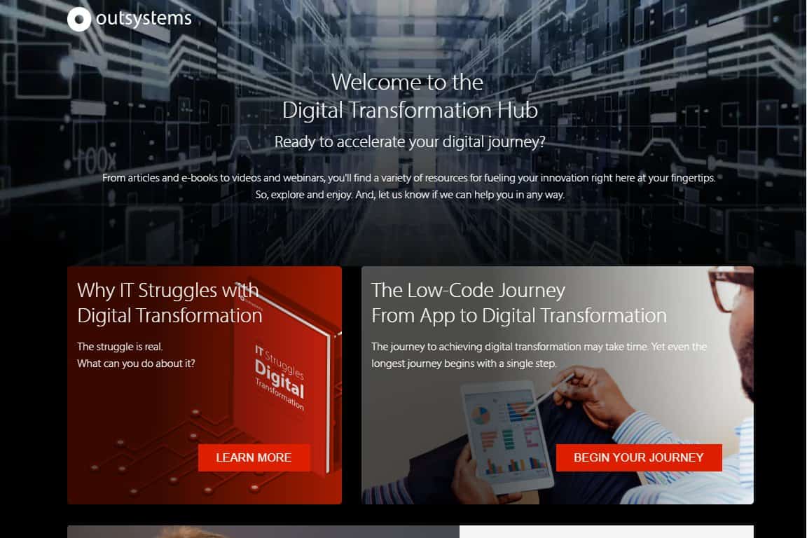 OutSystems introduceert kenniscentrum Digital Transformation Hub ...