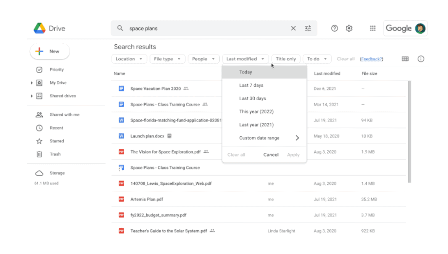 Google maakt zoeken binnen Drive eenvoudiger - Techzine.nl