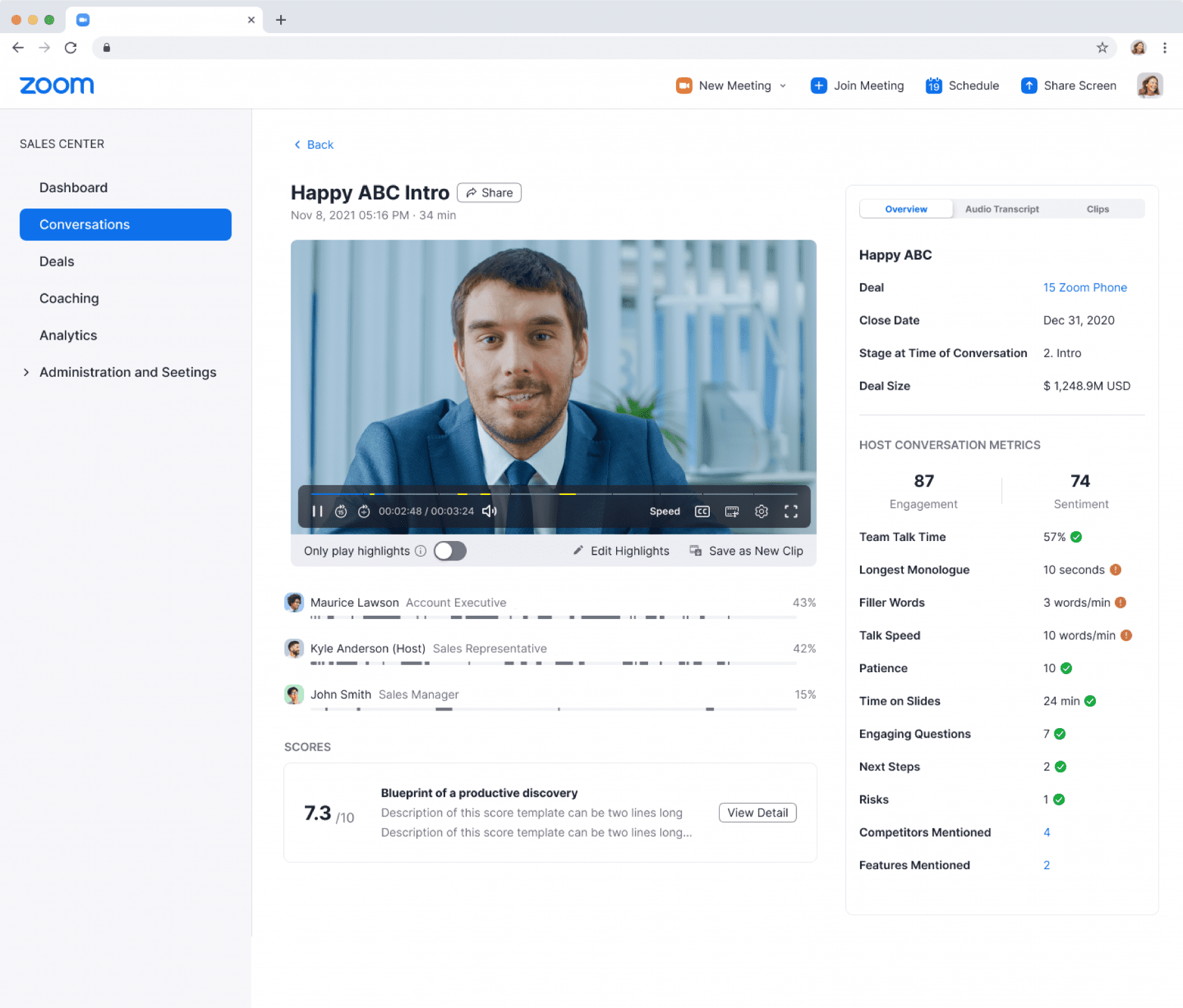 Zoom lanceert IQ for Sales, automatische analyse van salesgesprekken ...