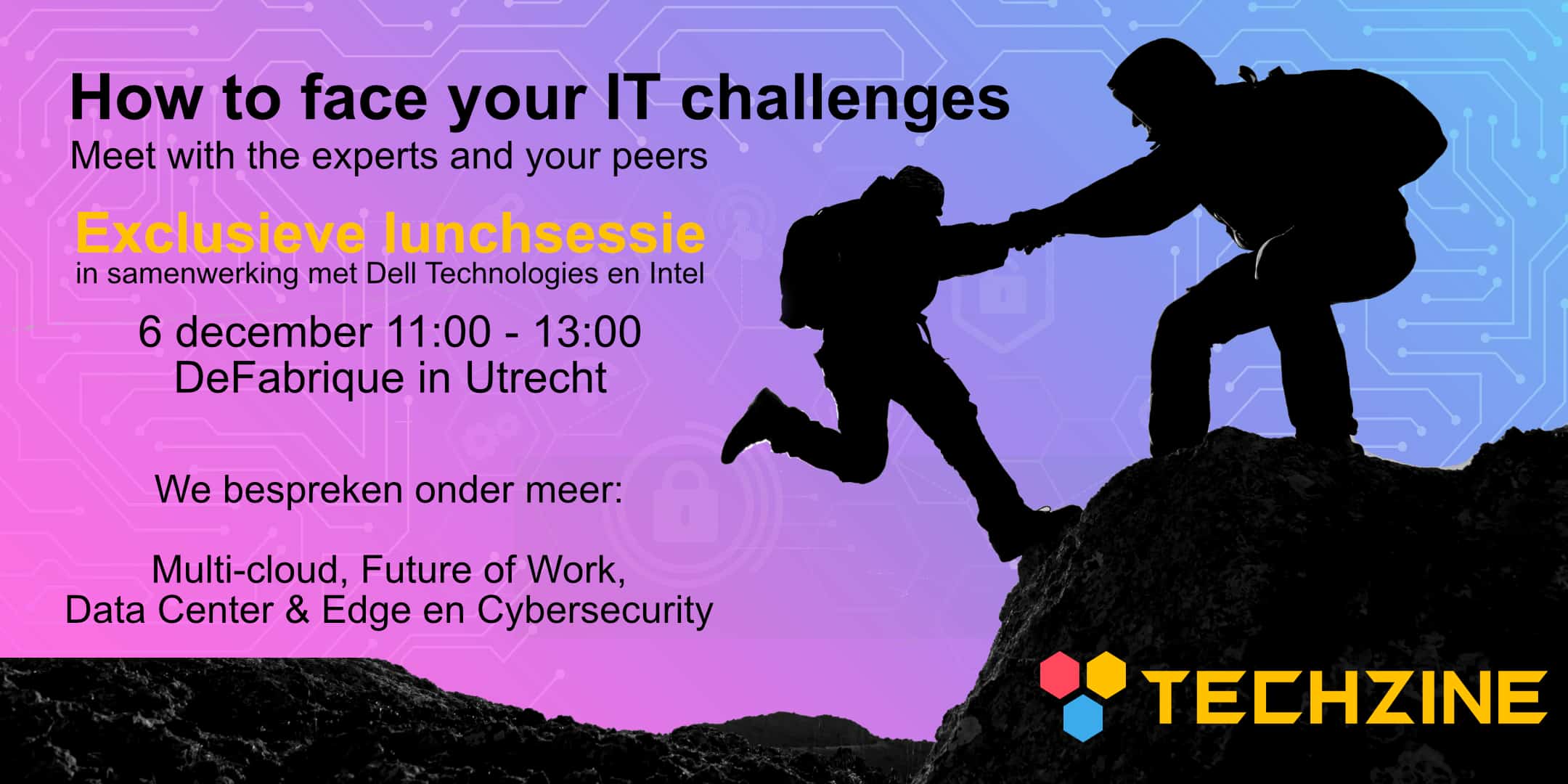 Kom naar het Techzine lunchevent: "How to face your IT challenges" - Techzine.nl