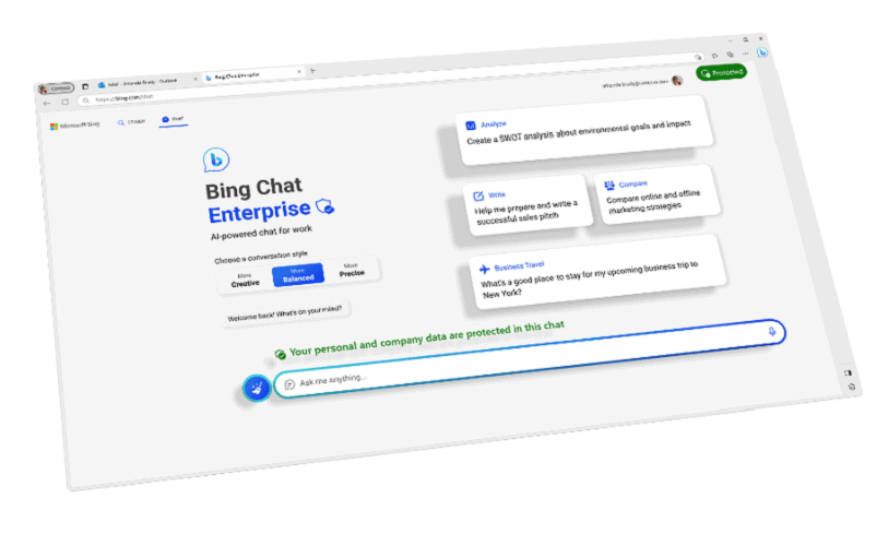 Microsoft brengt Bing Chat naar enterprise organisaties - Techzine.nl