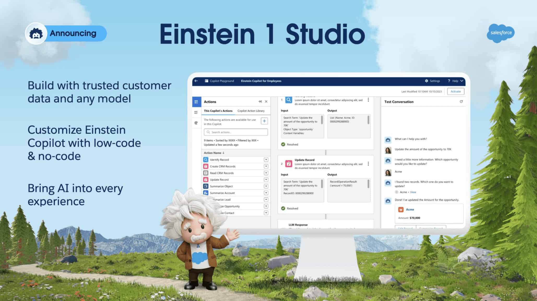 Salesforce neemt grote voorsprong in genAI met Einstein 1 Studio - Techzine.nl